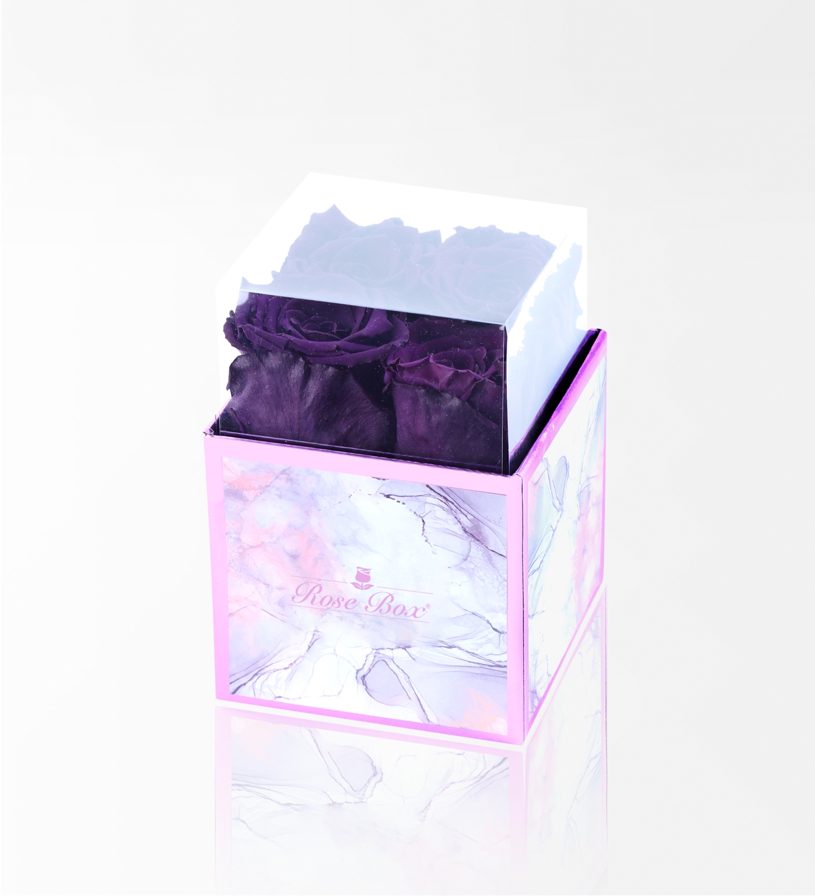 Rose Quartz - 4'Lü Mor Solmayan Gül