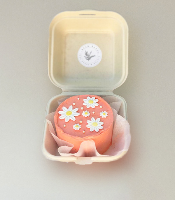 Beam Bakes Turuncu Daisy Mini Bento Yaş Pasta