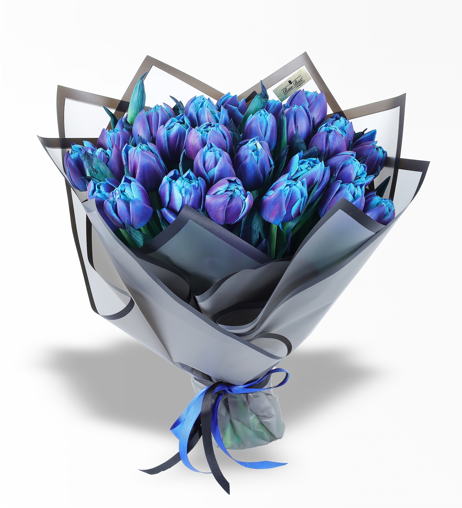 30 Adet Mavi Galaxy Lale Buketi